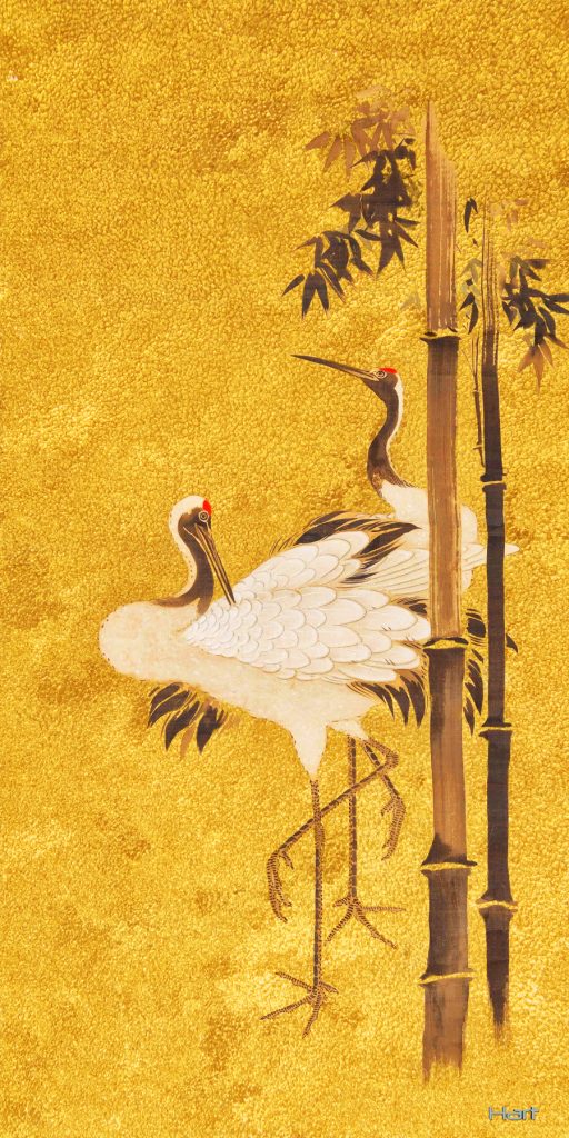 Herons and Bamboo - Richard Hart